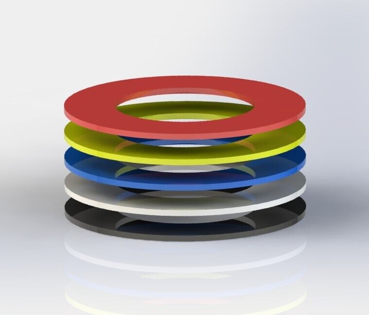 Coloured Downlight Spotlight Surround Ring Plastic Bezel Acrylic ...